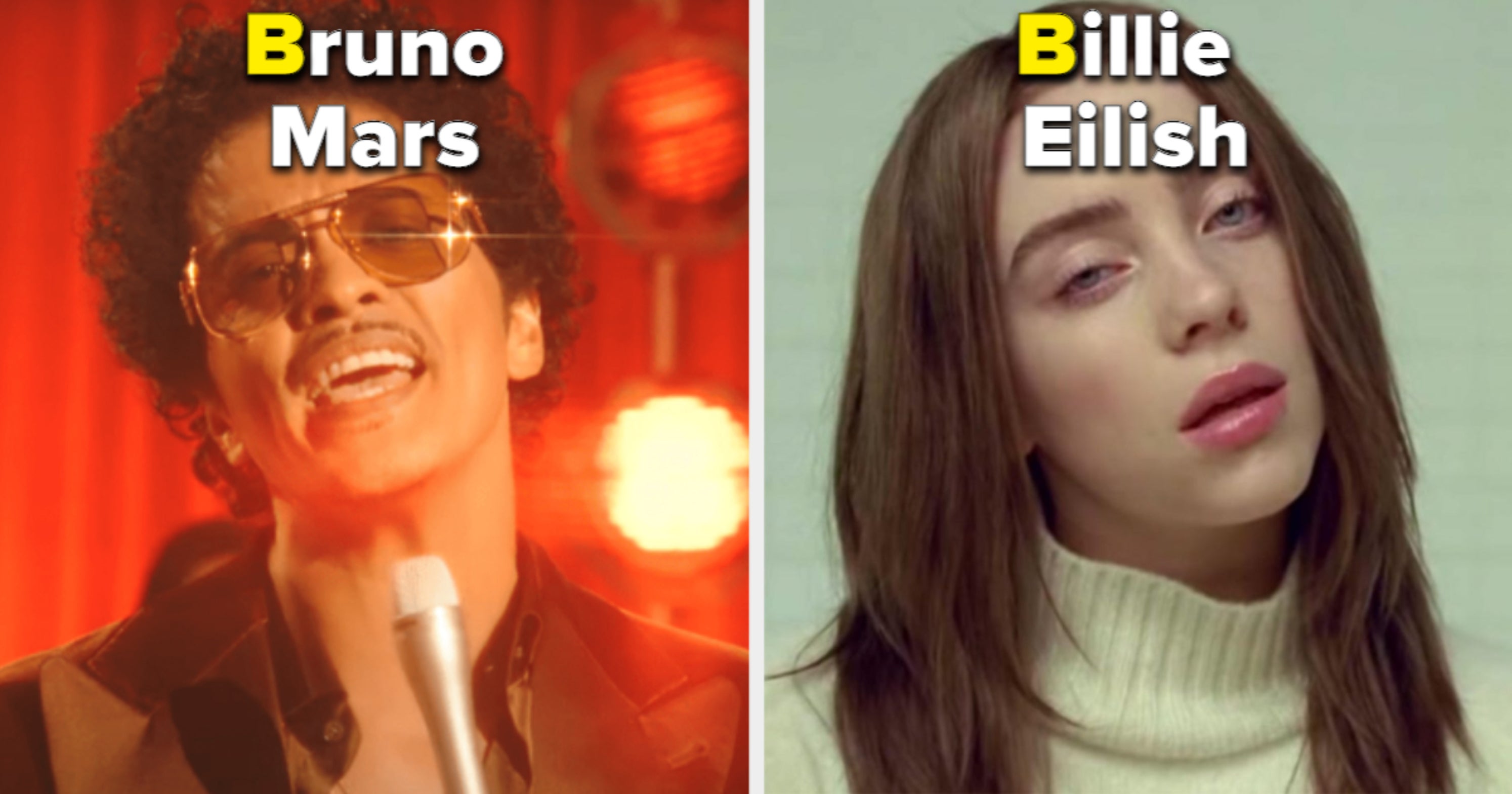 Poll Quiz: Pick An Artist For Each Letter