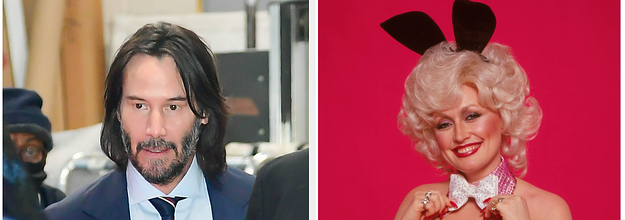 Keanu Reeves Wore Dolly Parton's Iconic Playboy Bunny Outfit For ...