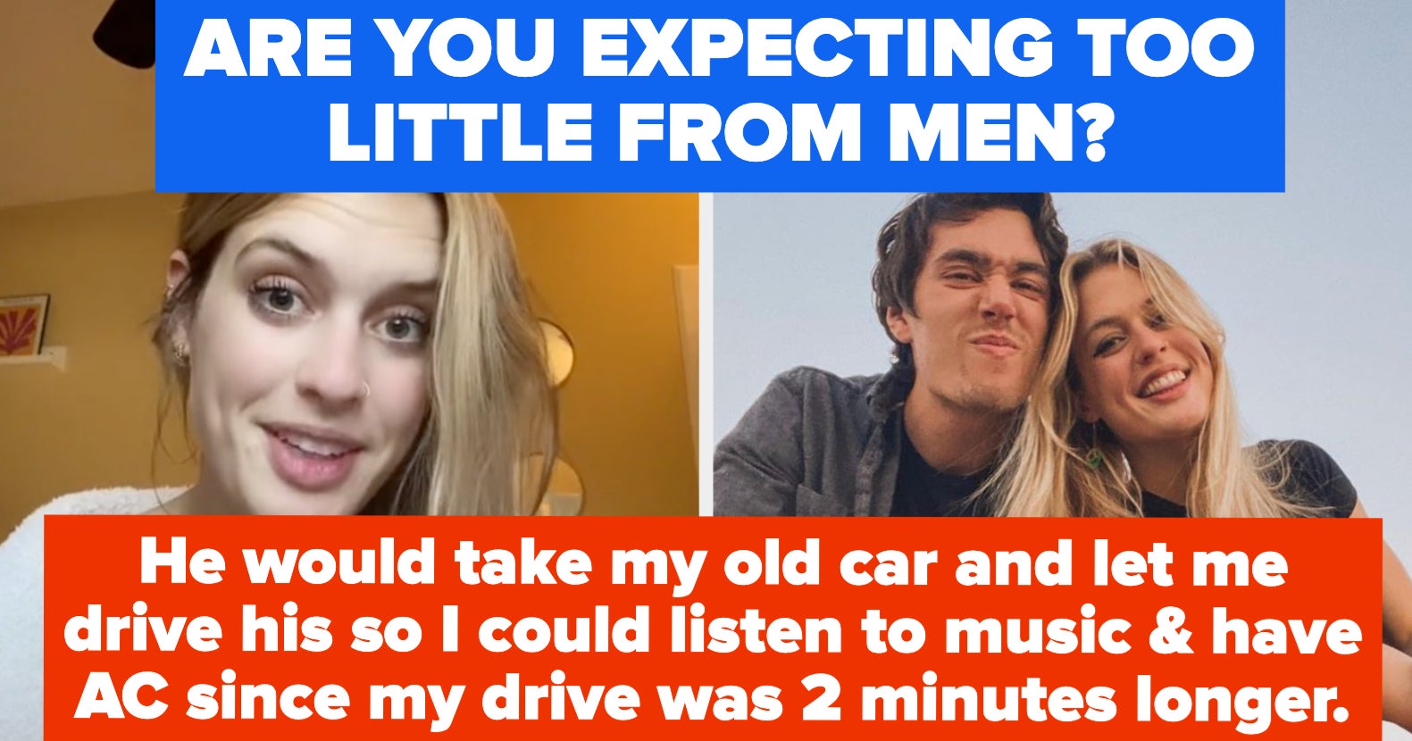 People Are Admitting They've Been Expecting Way Too Little From Men