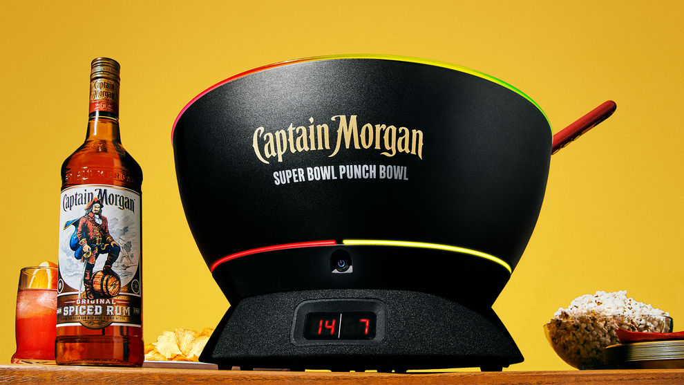 Captain Morgan Made A Hilariously Awesome Super Bowl LVI Punch Bowl ...
