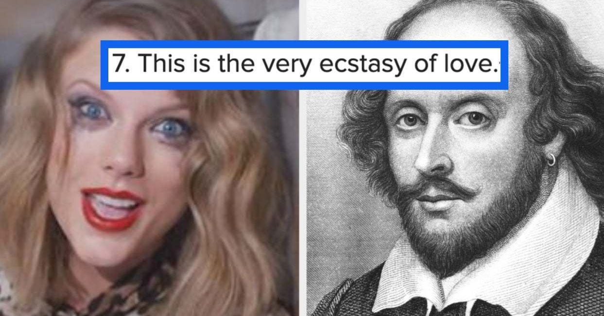 Are These Quotes By William Shakespeare Or Taylor Swift?