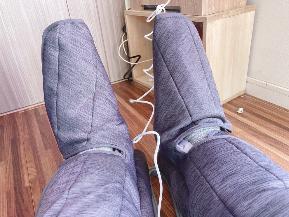 ただ足を突っ込むだけで太ももから足先までほぐしてくれる！なにこの「天使みたいな家電」は！