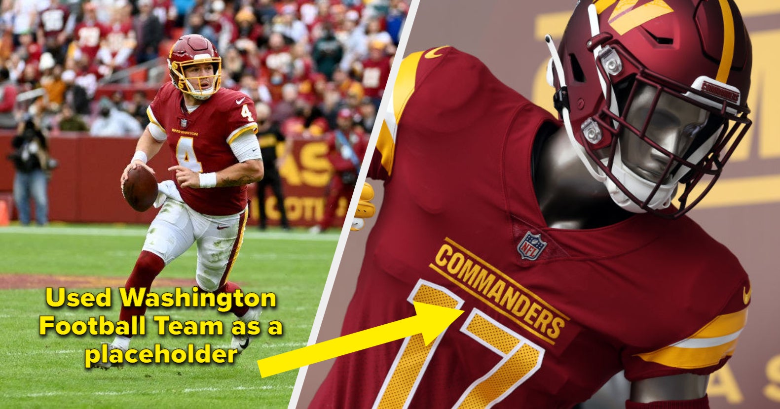 Washington's Football Team Has Announced That They're Now The ...