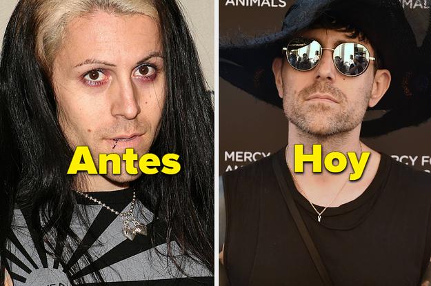 Fotos de antes y después de celebridades emo