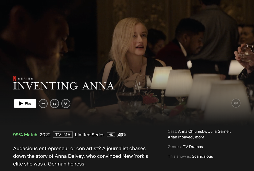 First Impressions Of Inventing Anna On Netflix