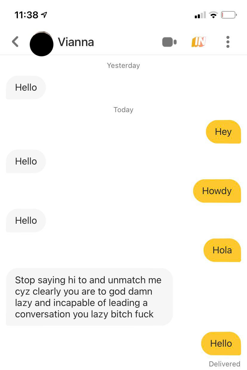 Dating App Screenshots Of Interactions With Bad Matches
