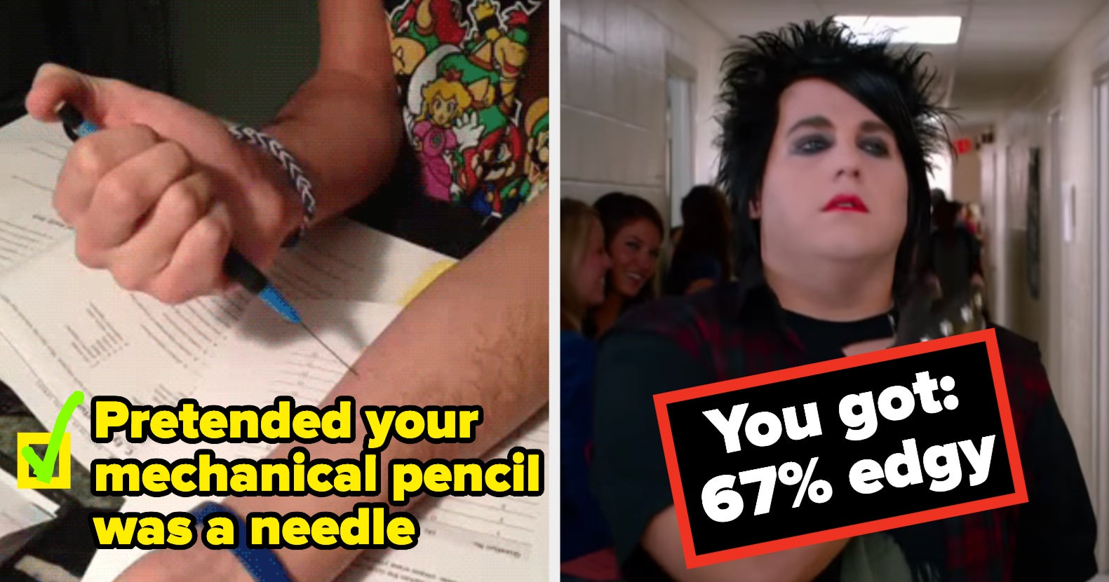 How Many Of These "Edgy" Things Did You Do In Middle School?