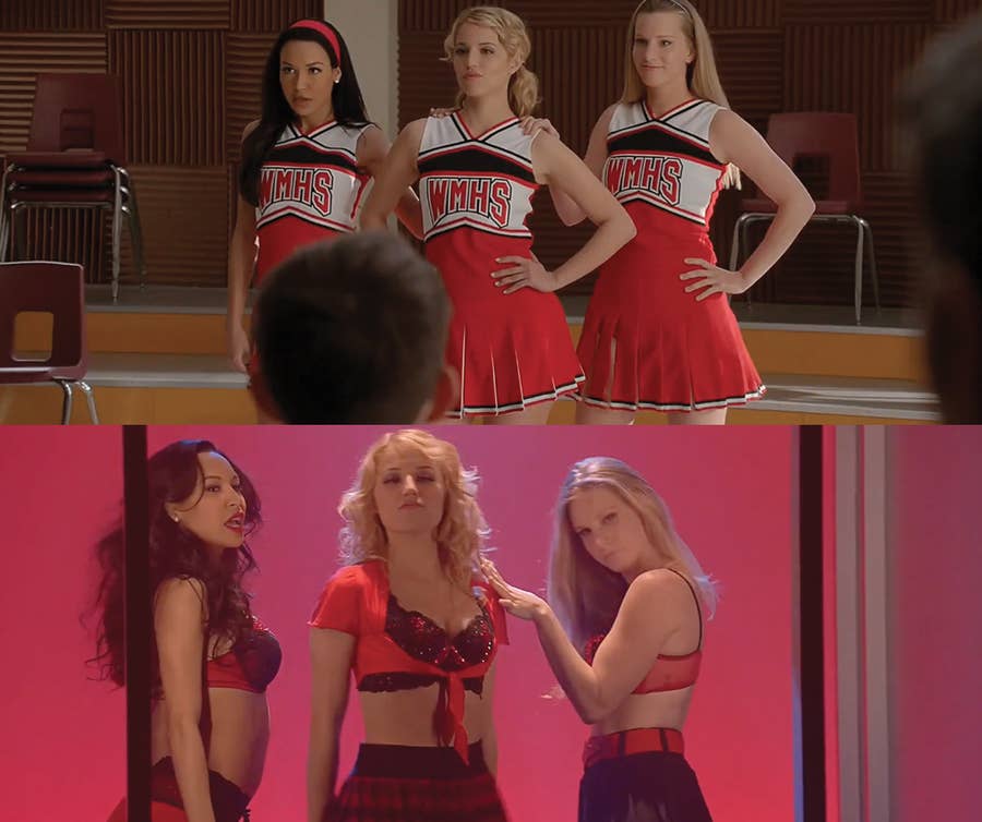 Glee Santana And Brittany And Quinn