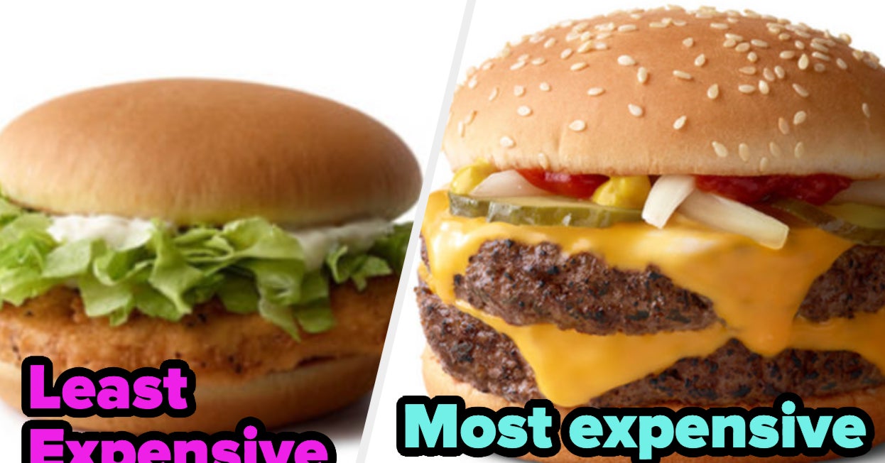 Choose Between The Cheap Or Expensive Food Menu Items
