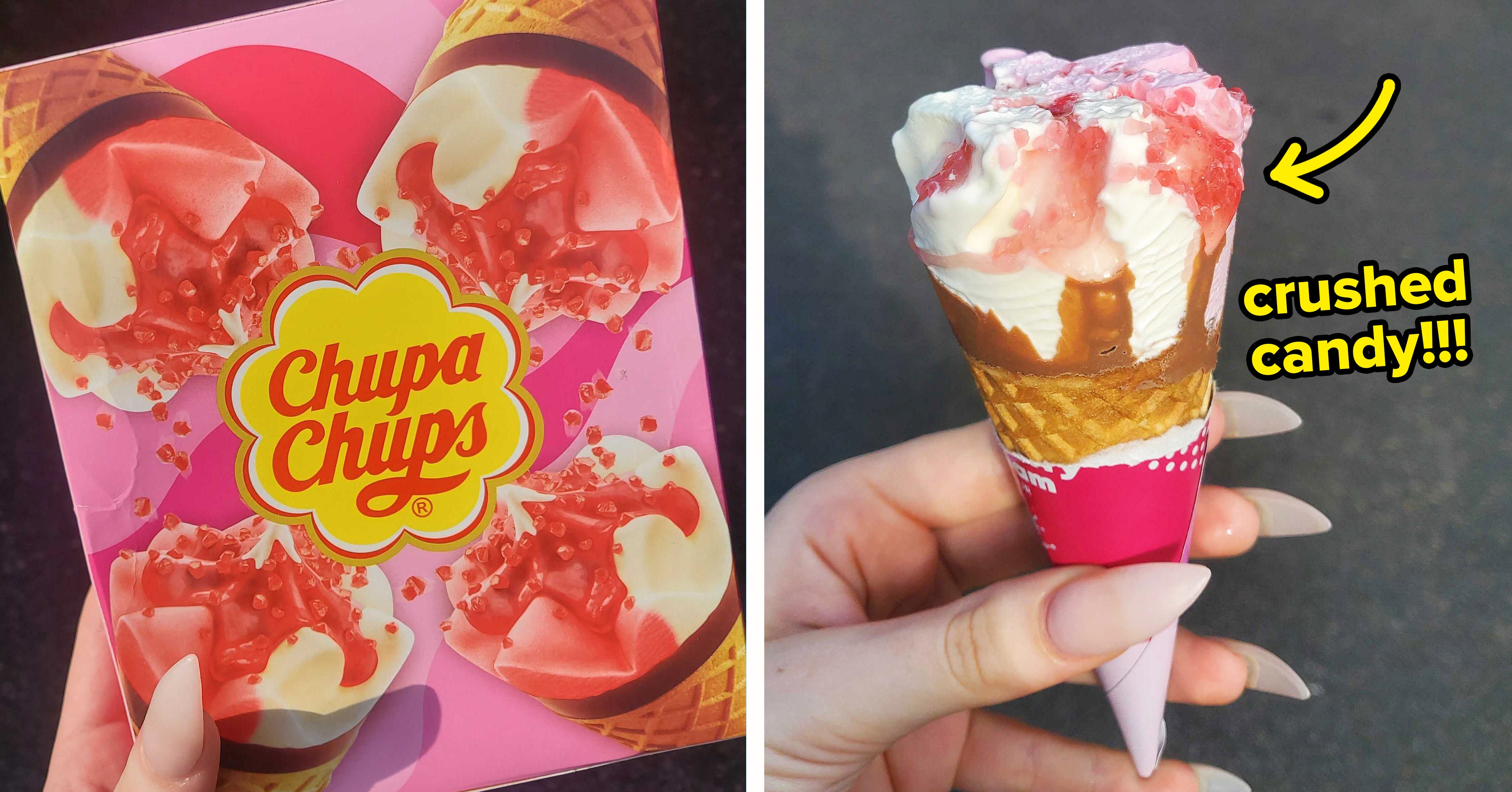 Chupa Chups Has Released A Strawberry And Cream Ice Cream
