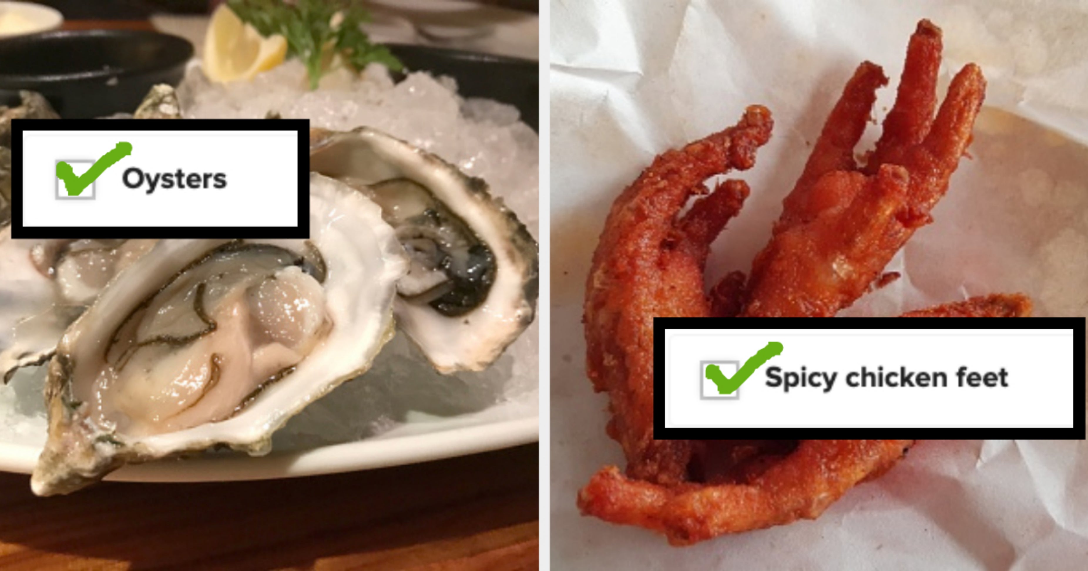 Adventurous % Food Checklist Quiz