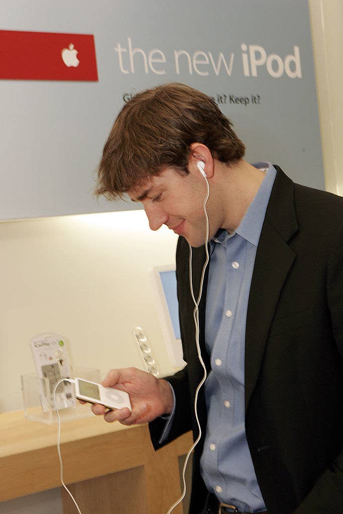Man Listening To Ipod