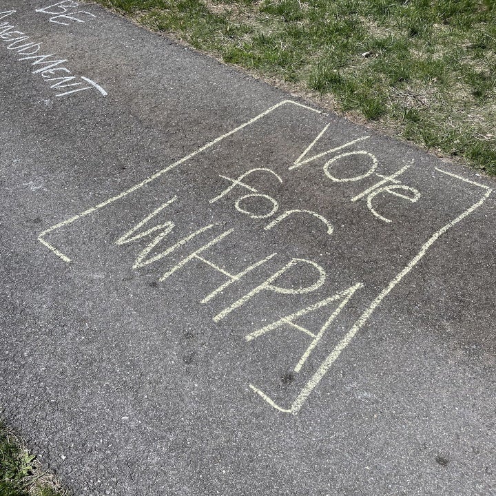 We Interviewed The Woman Who Chalked Outside Susan Collins' House