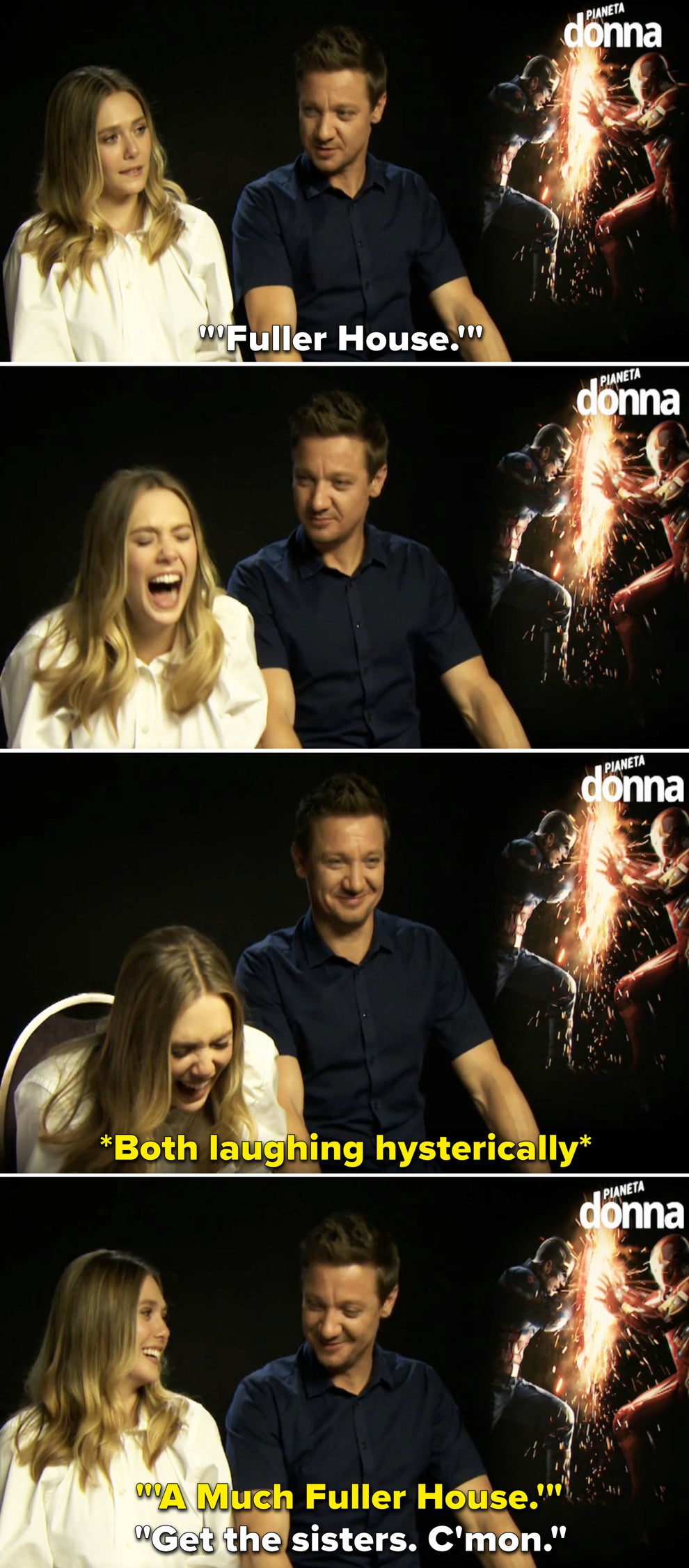 Elizabeth Olsen With Marvel Actors Best Moments