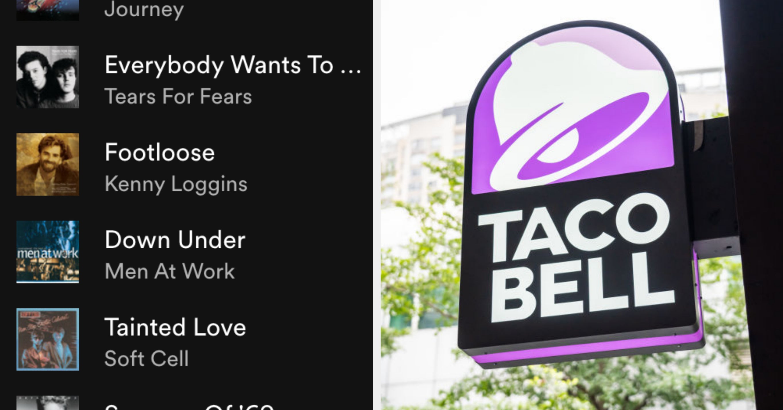 Your '80s Playlist Will Help Us Guess Your Favorite Fast Food
