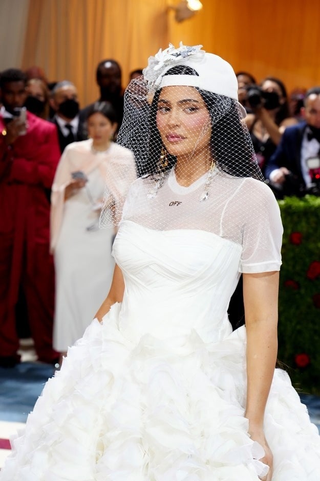 Kylie Jenner's Off-White Wedding Gown At The 2022 Met Gala POPSUGAR ...