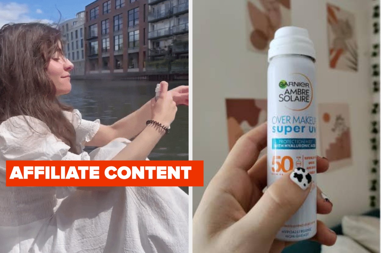 sunscreen over makeup