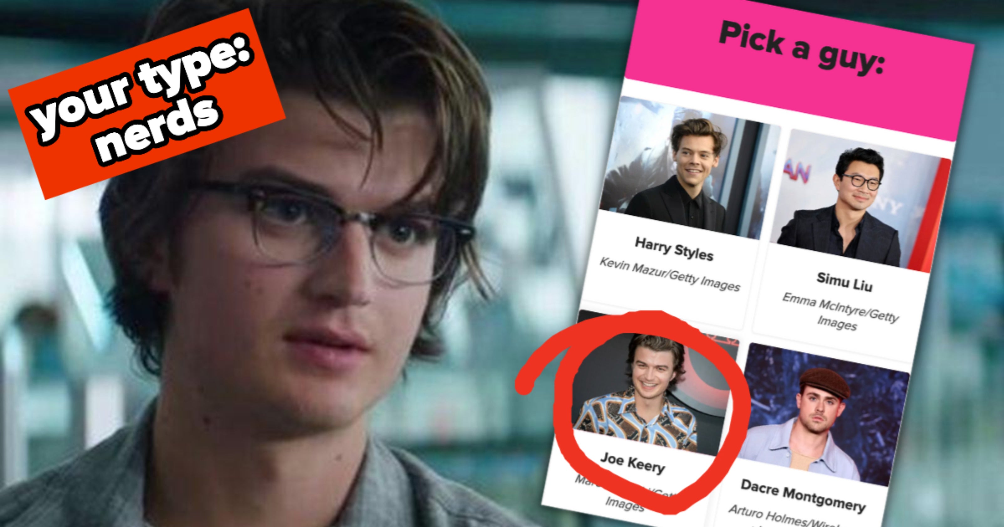 Choose A Bunch Of Men And We'll Guess Your Type