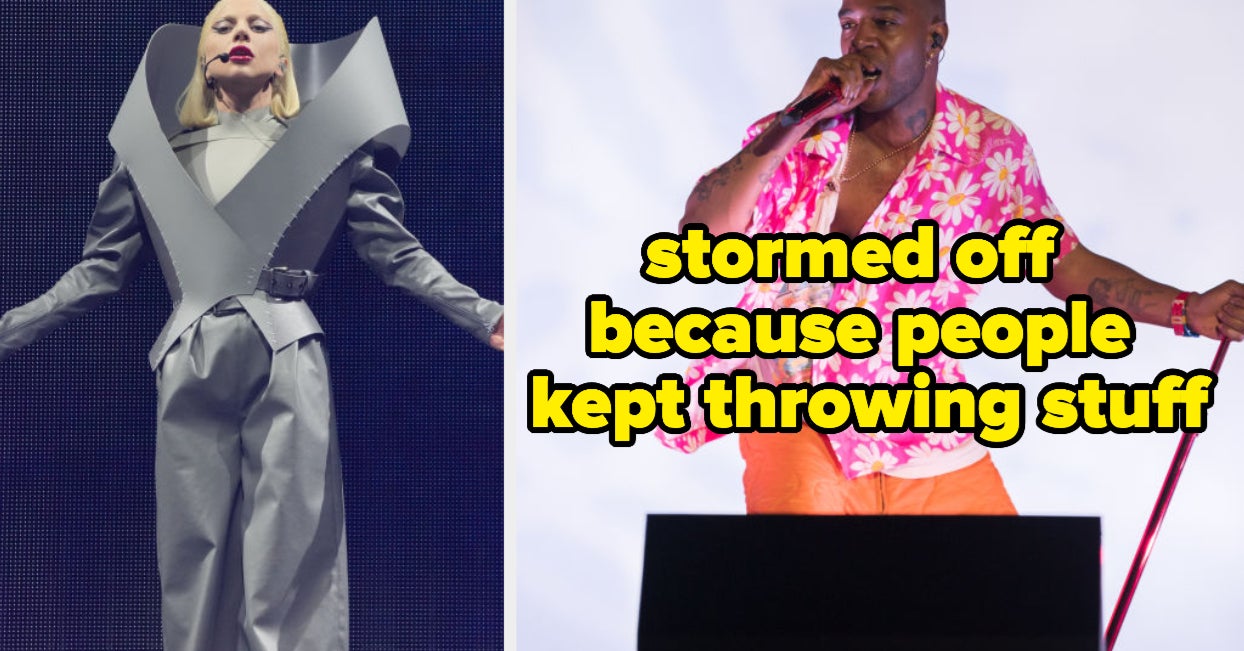 Times Celebs Got Hit With Stuff Onstage