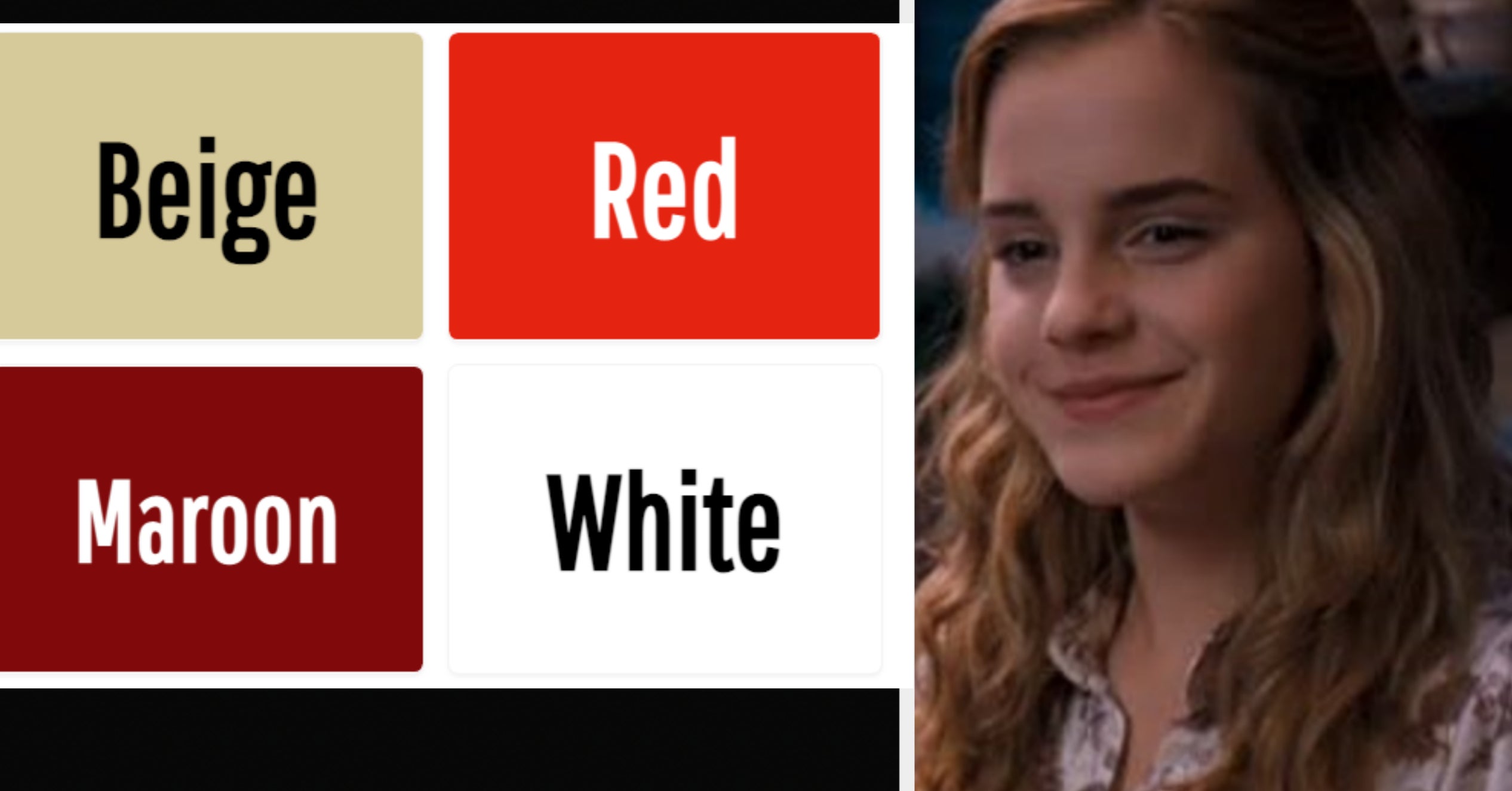 Associate Colors With These Harry Potter Characters