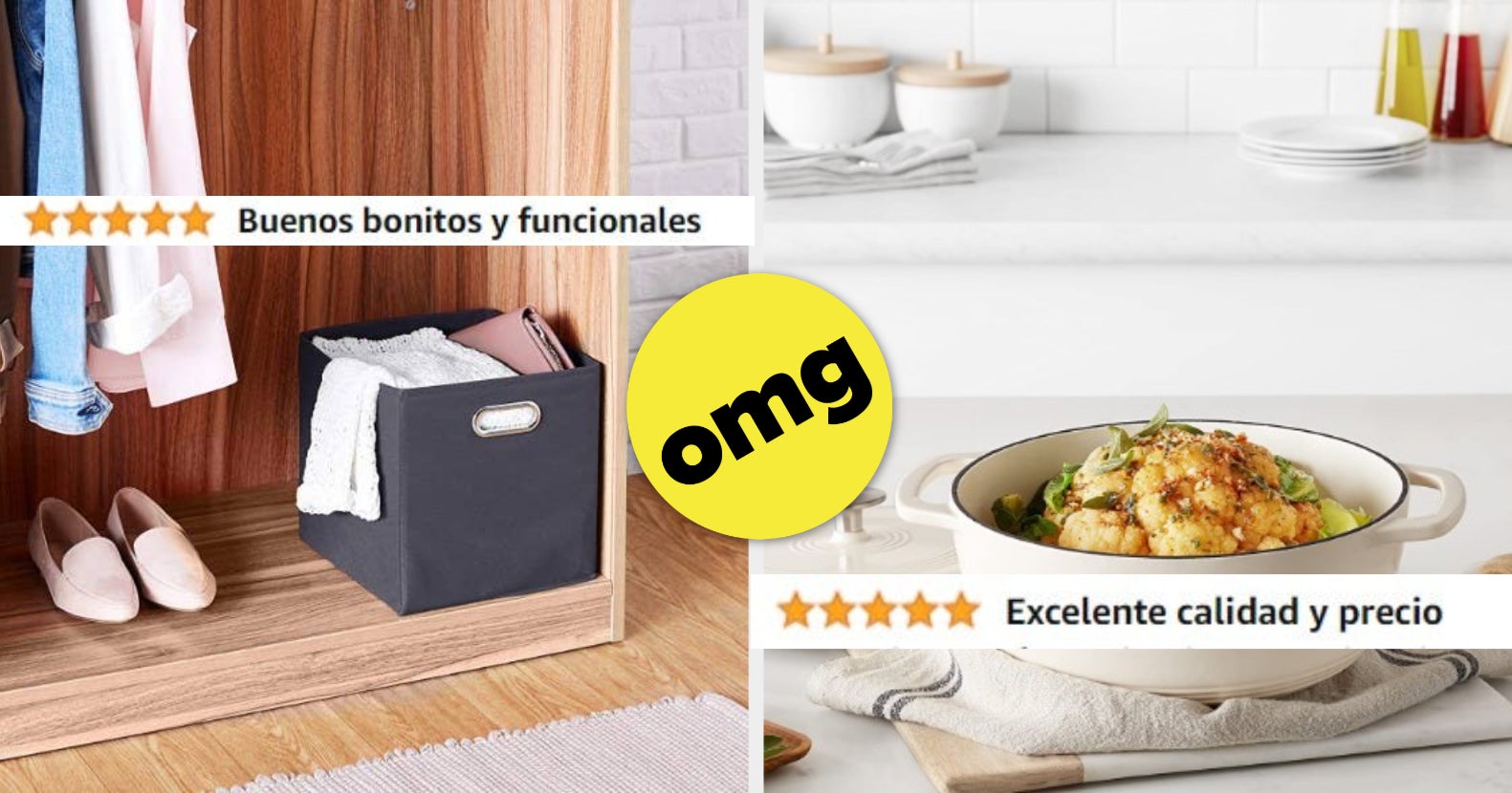Productos de Amazon Basics con 5 estrellas para casa