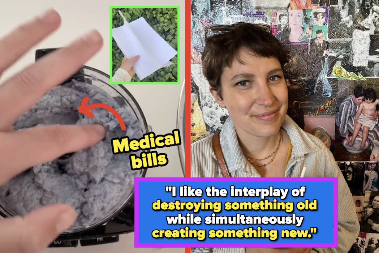 This Cancer Patient Collected Her Medical Bills To Turn Into An Art Project
