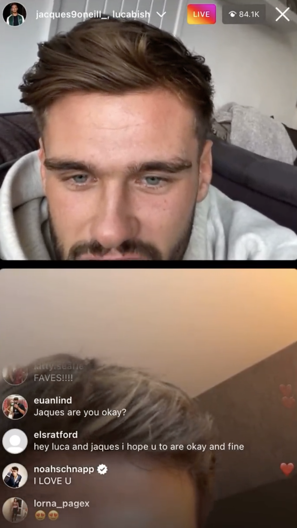 Noah Schnapp Joined "Love Island's" Jacques & Luca's Instagram Live