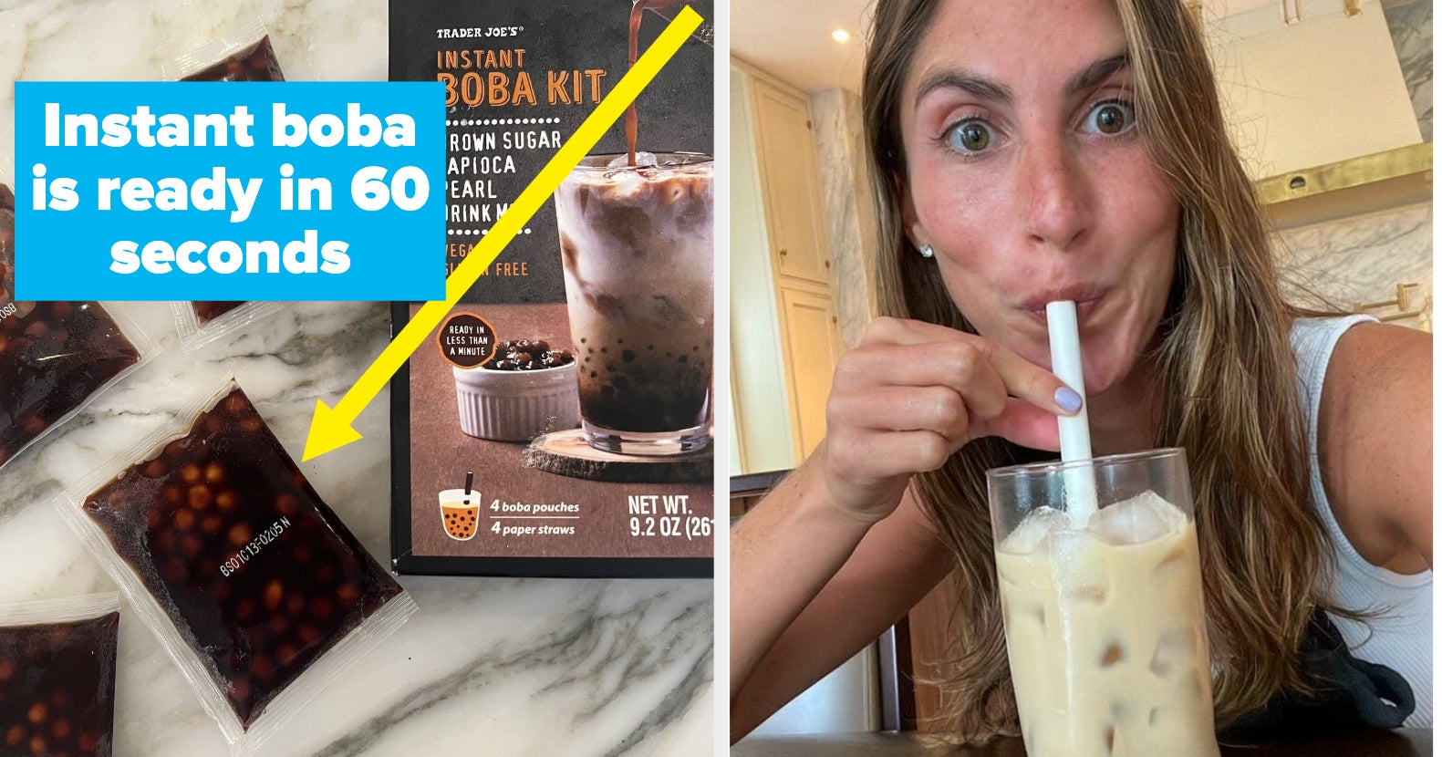 Trader Joe's Instant Boba Kit Review & Taste Test