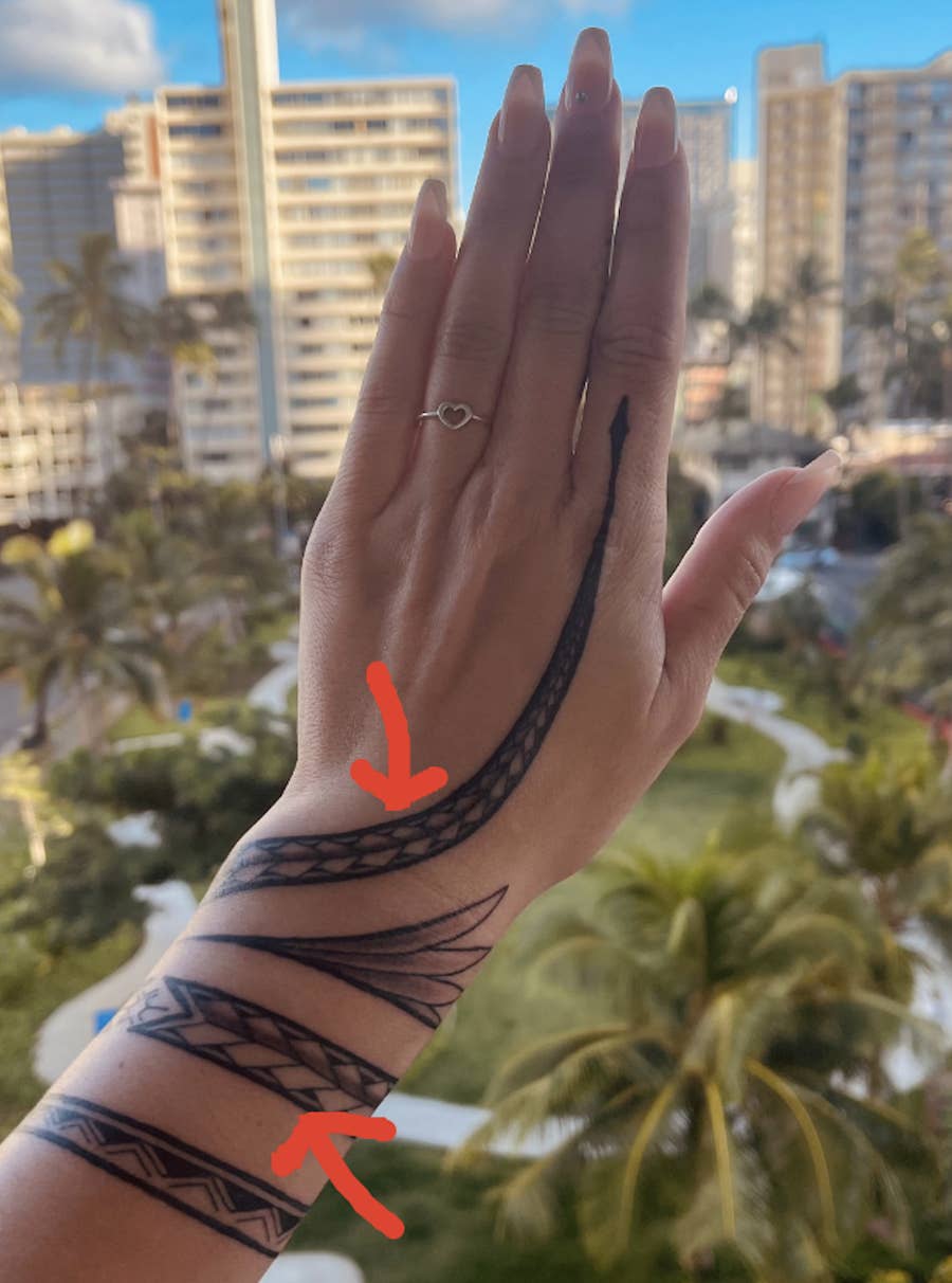 polynesian hand tattoos