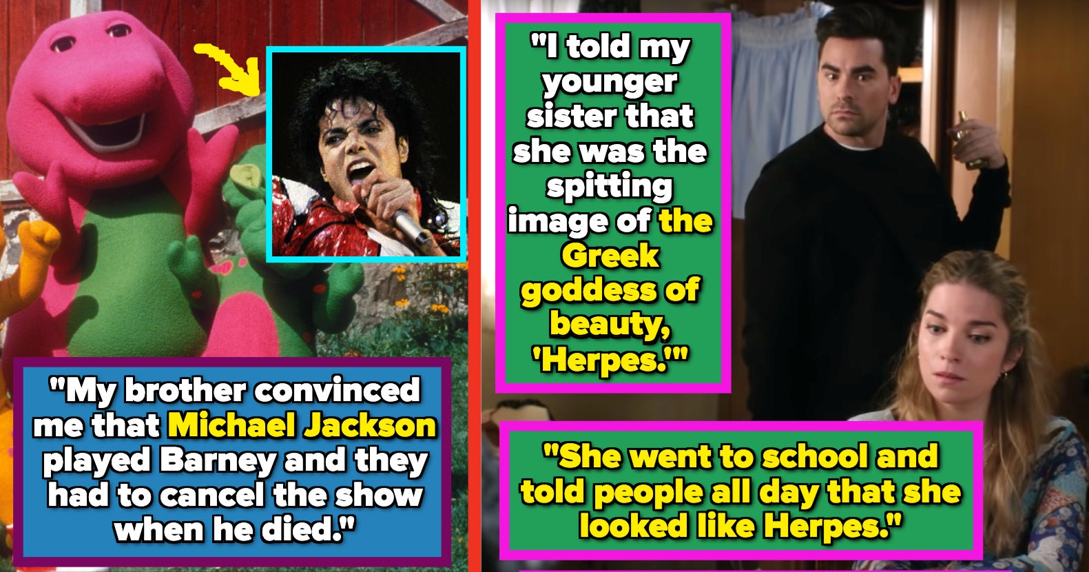 18 Outrageous Lies Older Siblings Told Their Younger Sibling