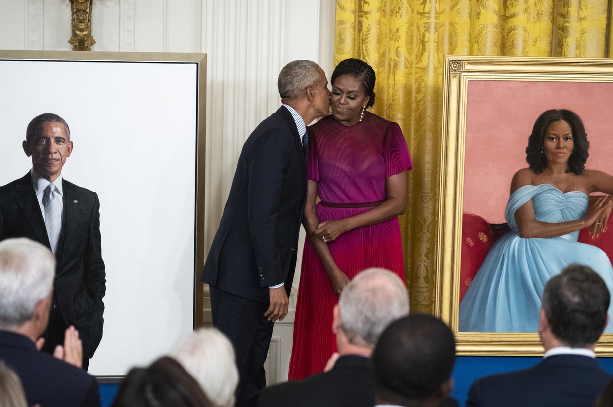 Barack And Michelle Obama Unveil Official White House Portraits
