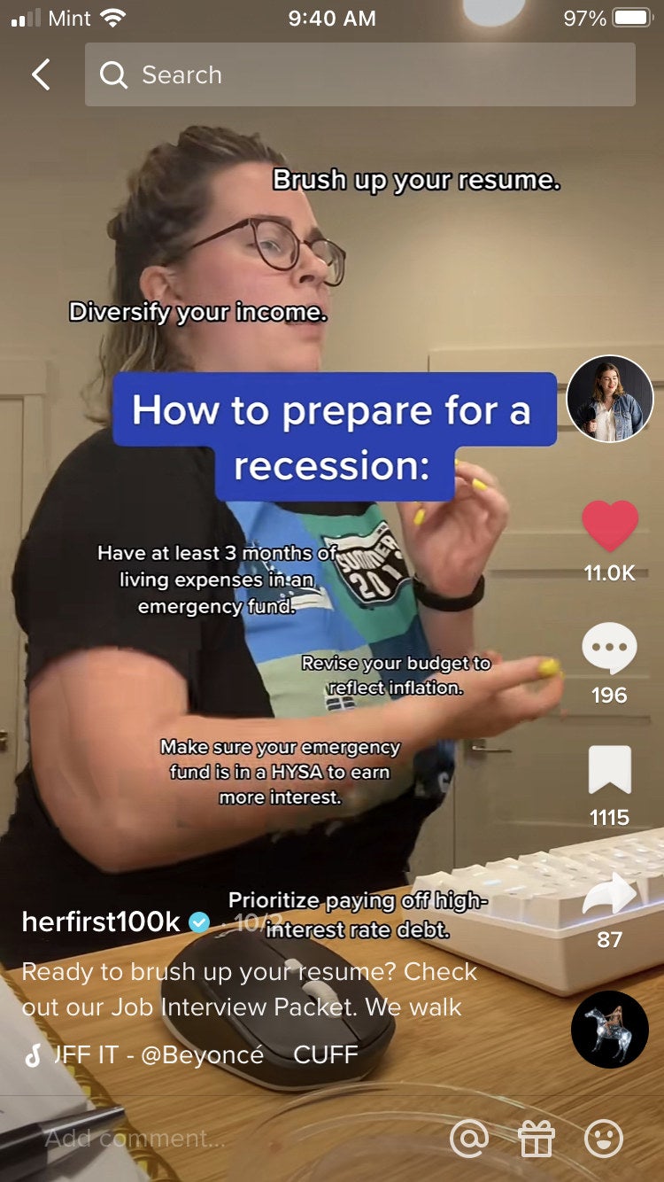 6 Recession Ready Tips Per A Finanical Influencer