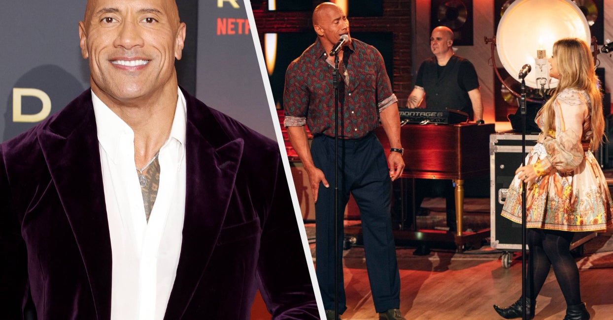 Dwayne Johnson Performs Tribute With Kelly Clarkson