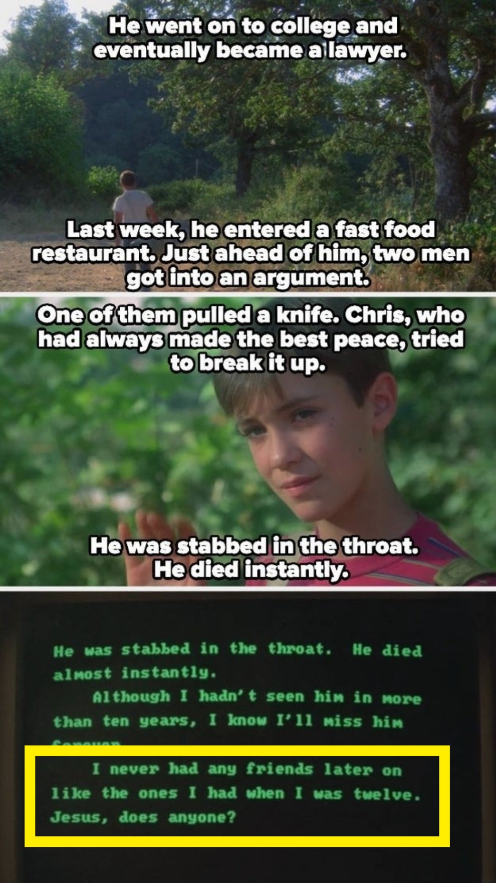 Extremely Sad Movie Lines Reddit