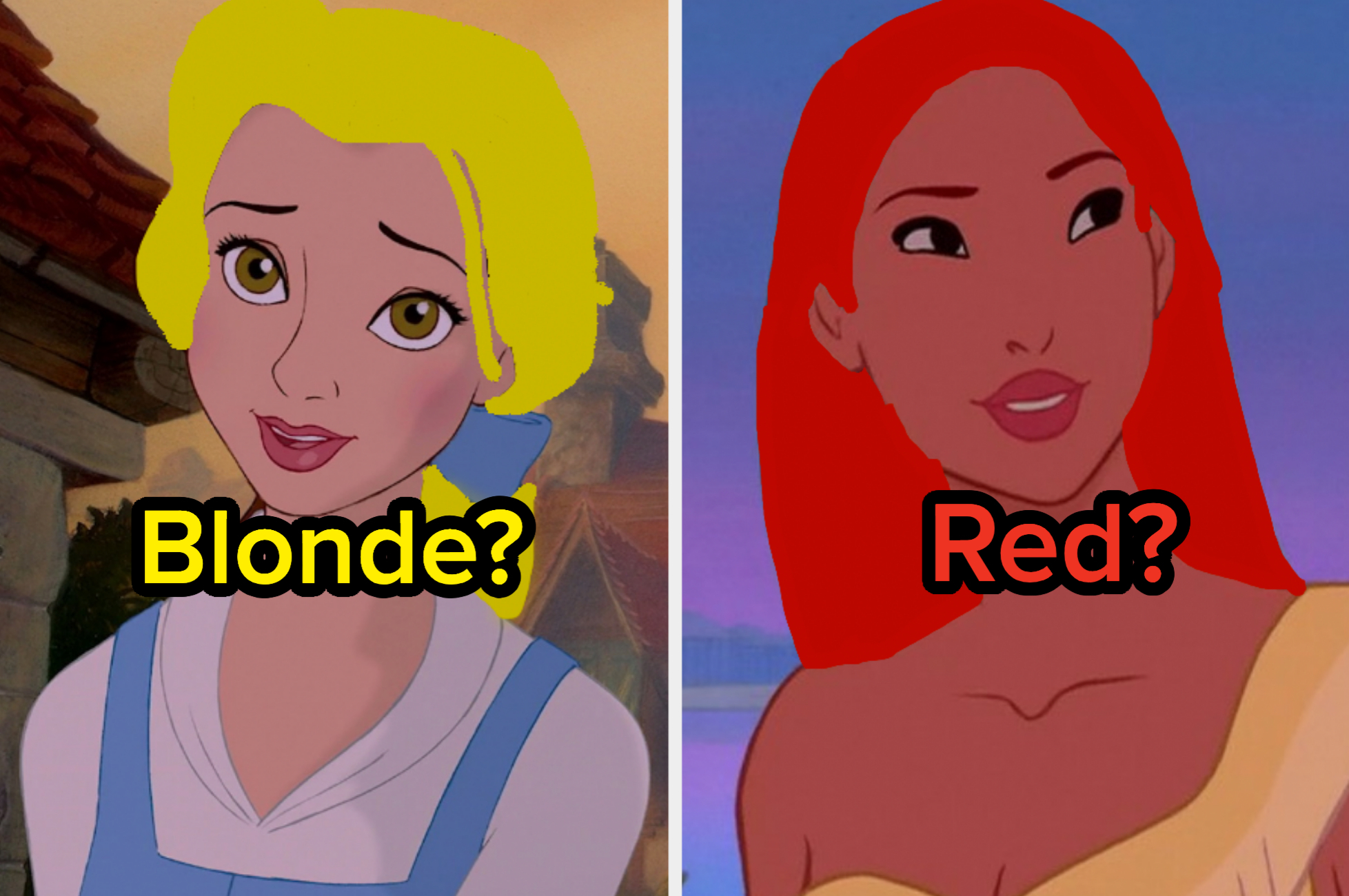 Do You Know The Hair Color Of These Disney Princesses