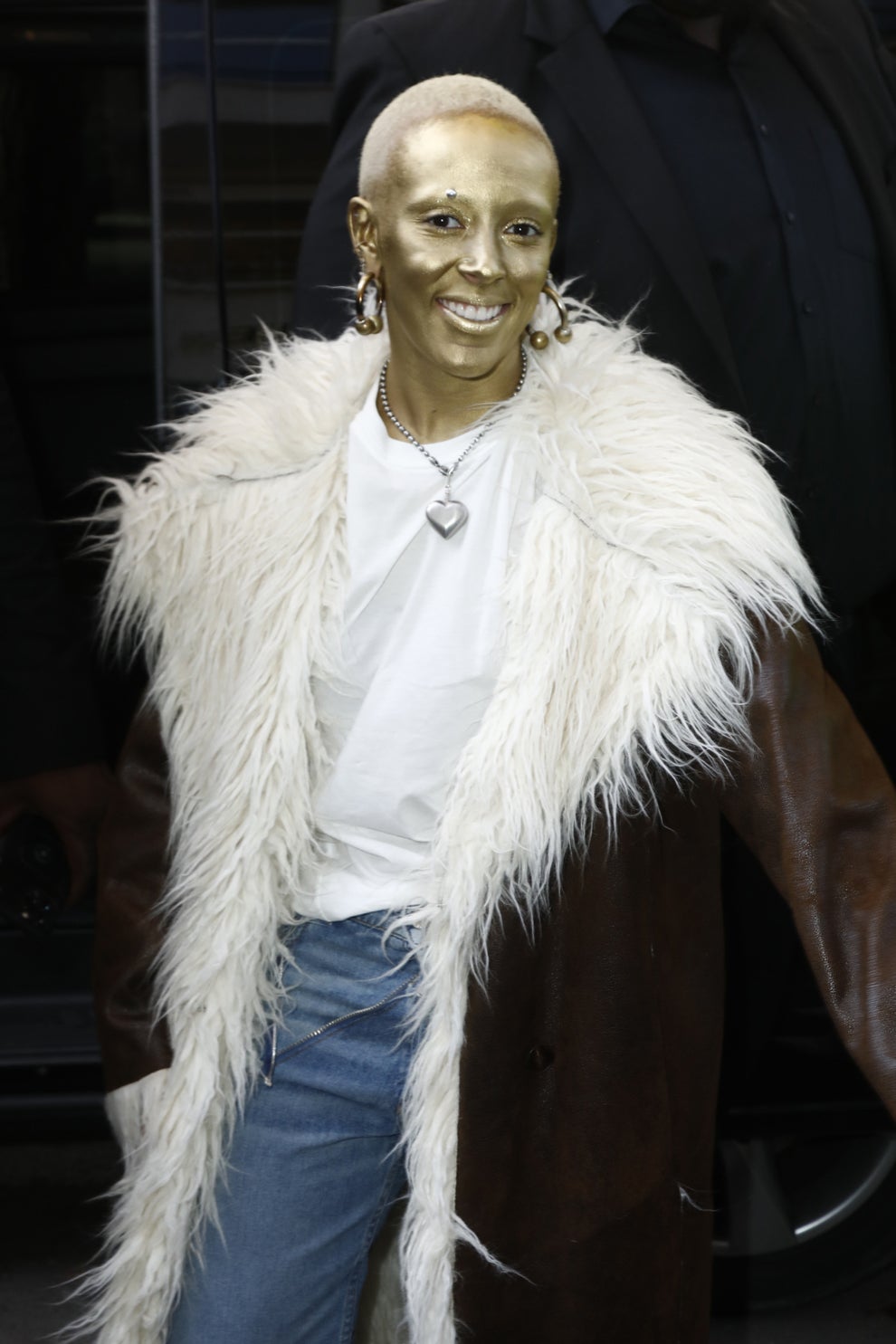 Doja Cat Wore Gold Face Paint At Paris Fashion Week