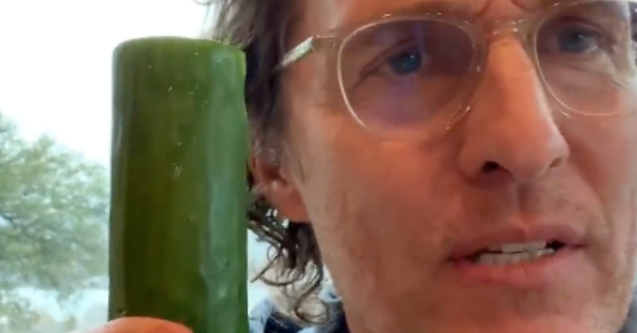 Matthew McConaughey Eating Pickles Naked