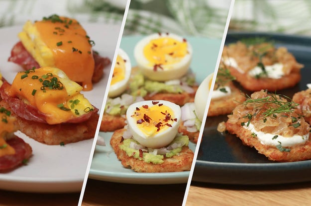 Mini Hash Brown Patties 4 Ways