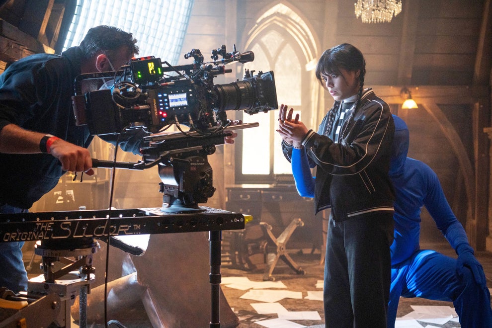 How Wednesday On Netflix Filmed Thing Photos