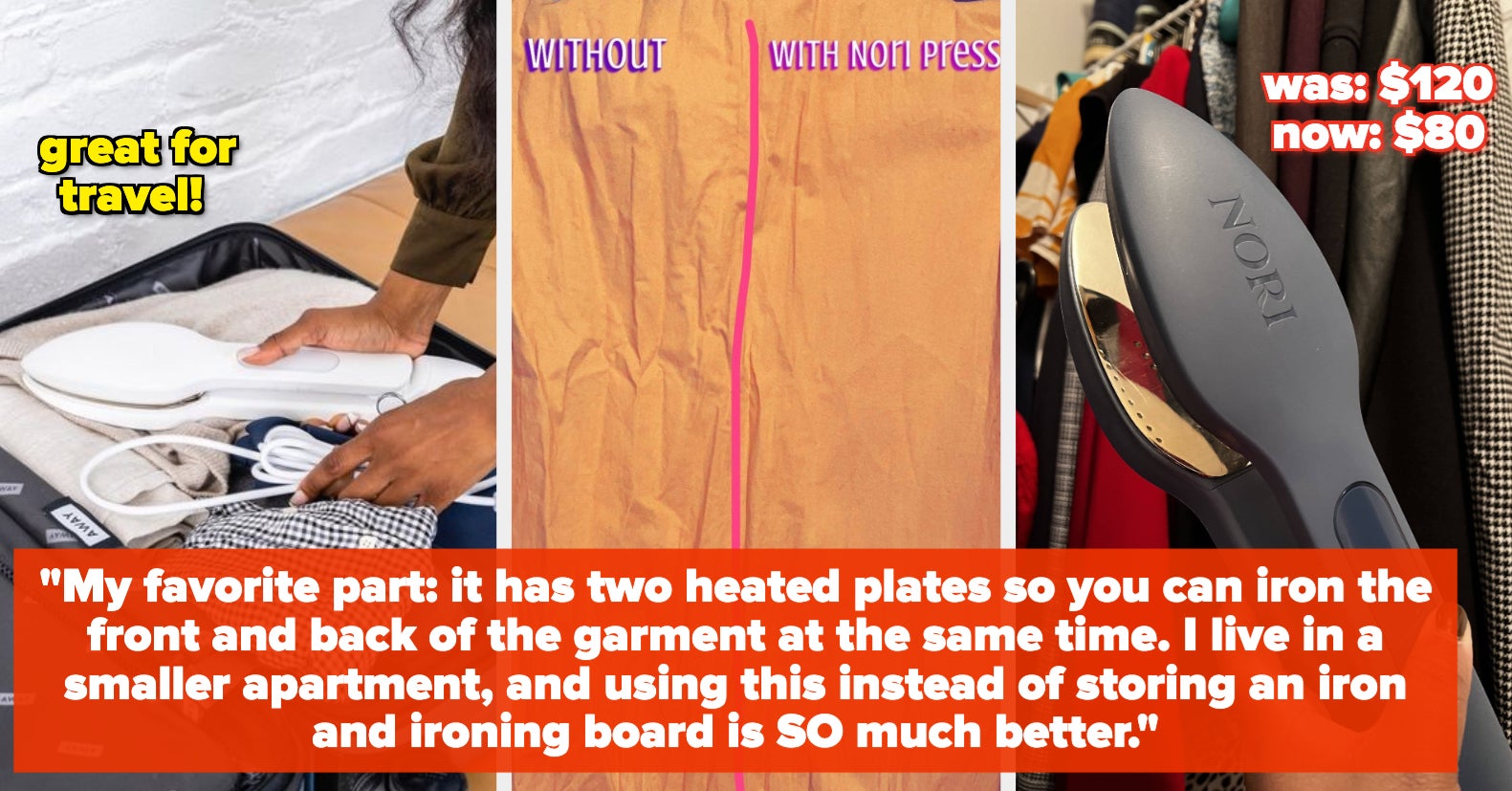 The Nori Press Is 30% Off For Anyone Who Needs An Iron