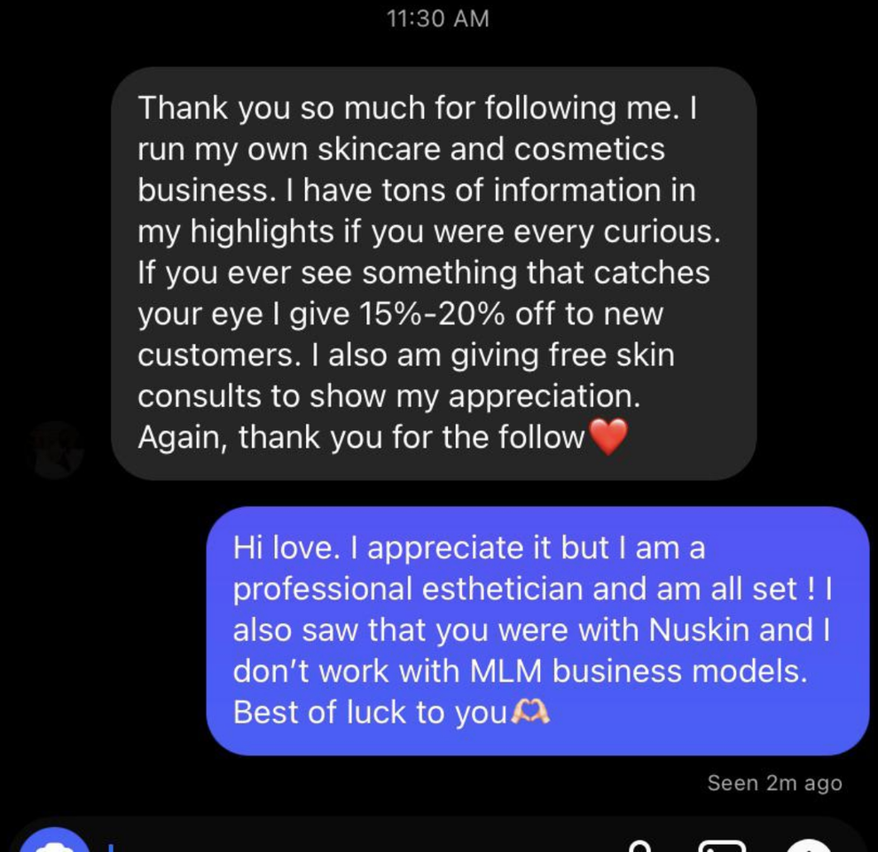 Screenshots Of MLM Boss Babes Acting Wild