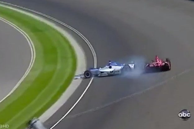 Watch Takuma Sato Crash on the Last Lap While Going for Indy 500 Win ...