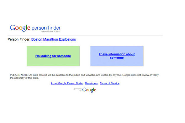 Google Launches Person Finder Tool for Boston Marathon Explosion | Complex