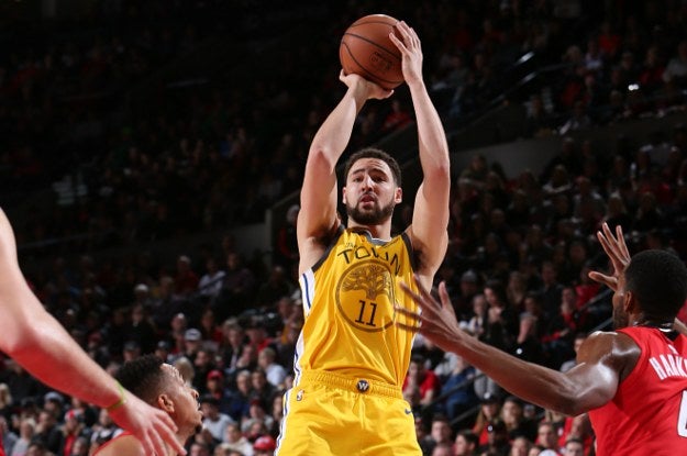 Klay Thompson Yells 'I Miss You' to His Shooting Hand After Breaking ...