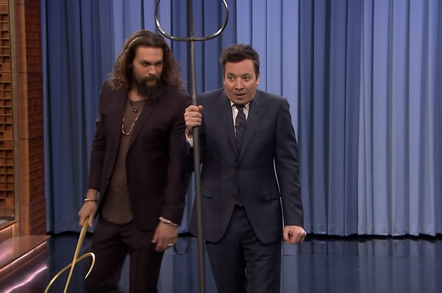 Jason Momoa Is Way Better at Throwing Tridents Than Jimmy Fallon | Complex