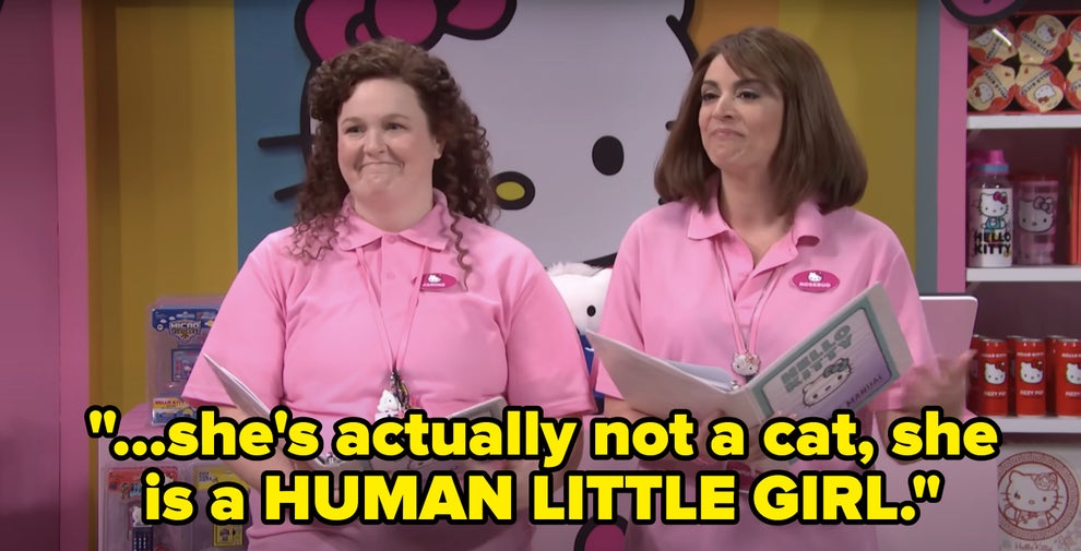 "SNL" Hello Kitty Is A Human Sketch
