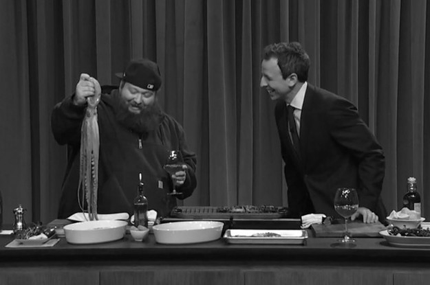 Watch Action Bronson Cook Octopus on 'Late Night with Seth Meyers ...