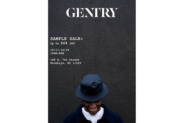 Gentry Is Blessing Us With A Crazy Sample Sale This Weekend | Complex