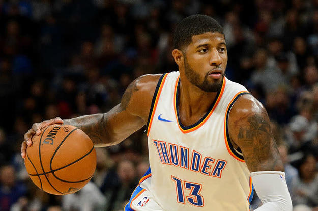 Paul George Wears Nike PG1 PE in Minnesota | Complex