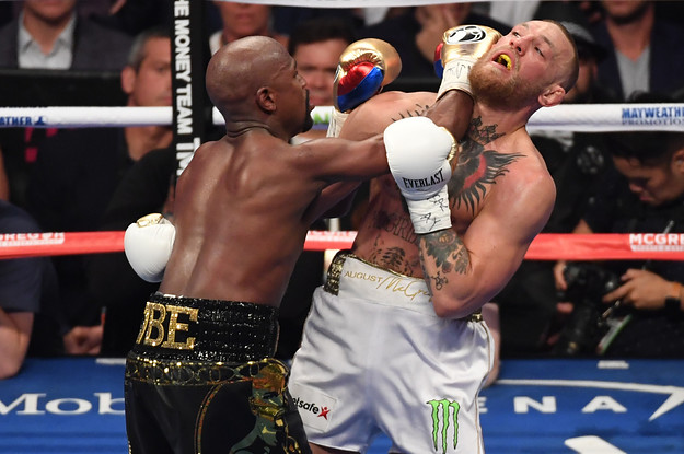 Watch Floyd Mayweather End His Fight With Conor McGregor With a Flurry ...